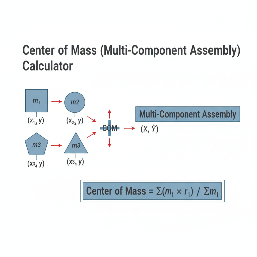 Center of Mass (Multi-Component Assembly) Interactive Cal...