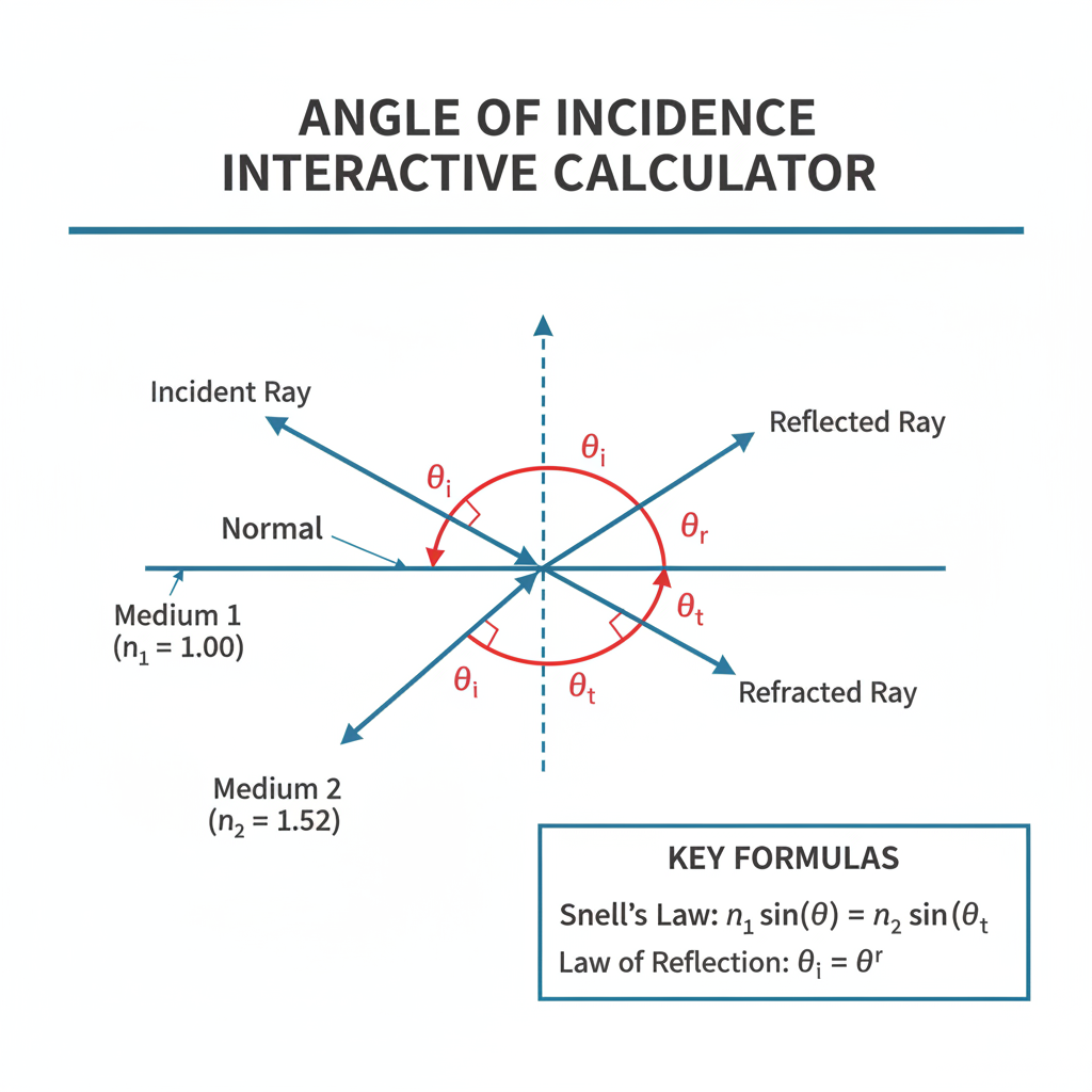 Angle of Incidence Interactive Calculator | FIRGELLI