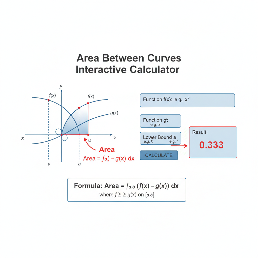 Area Between Curves Interactive Calculator | FIRGELLI