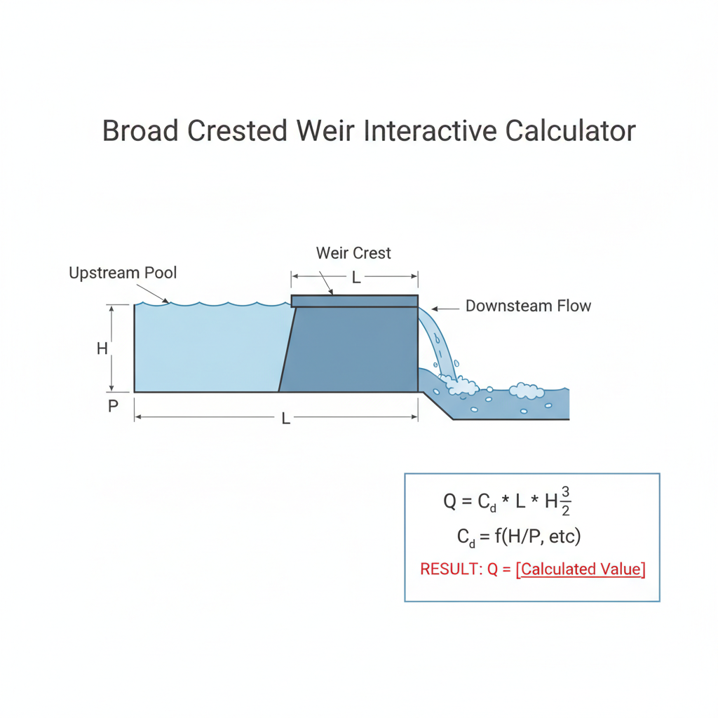Broad Crested Weir Interactive Calculator | FIRGELLI