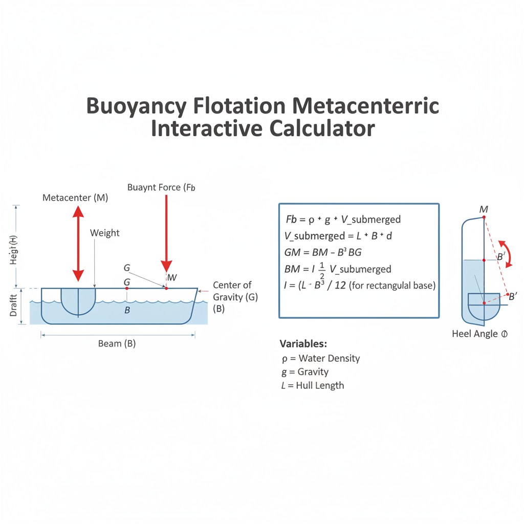 Buoyancy & Metacentric Height Interactive Calculator | FI...