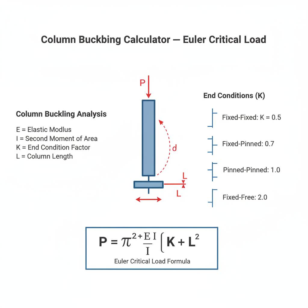 Free Column Buckling Calculator — Euler Critical Load | FIRGELLI Engin