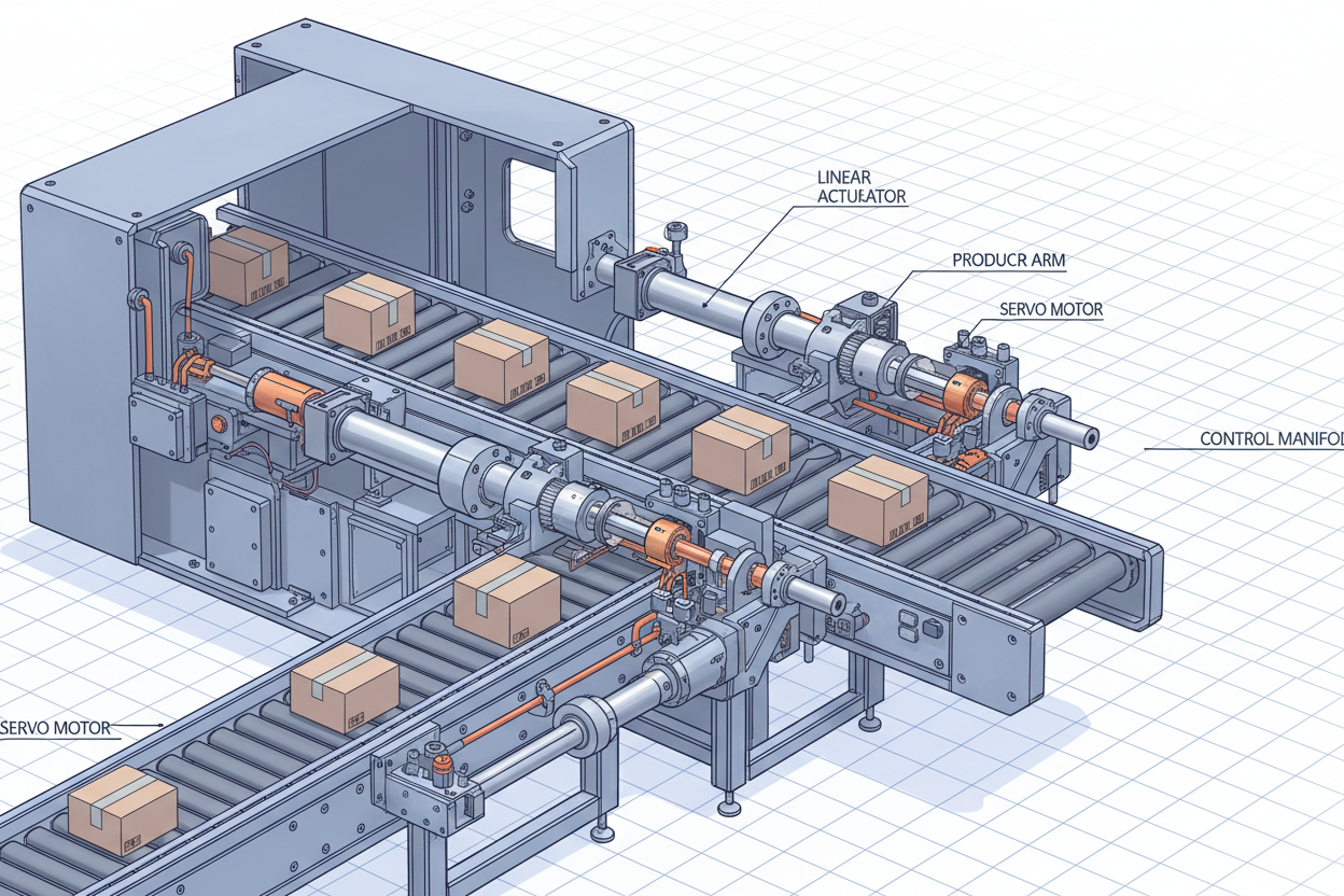 Conveyor Push Actuator Force: Calculate Requirements & Si...