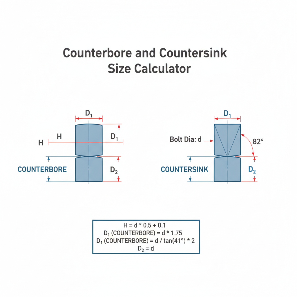 Free Counterbore and Countersink Size Calculator | FIRGELLI Engineerin