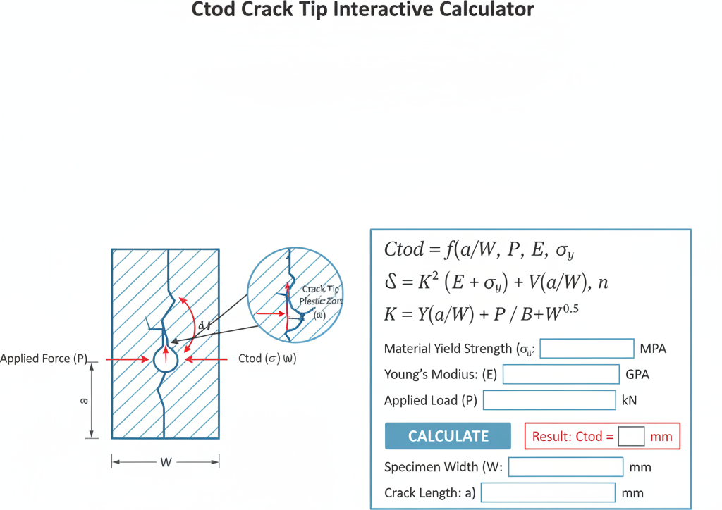 CTOD Crack Tip Interactive Calculator | FIRGELLI