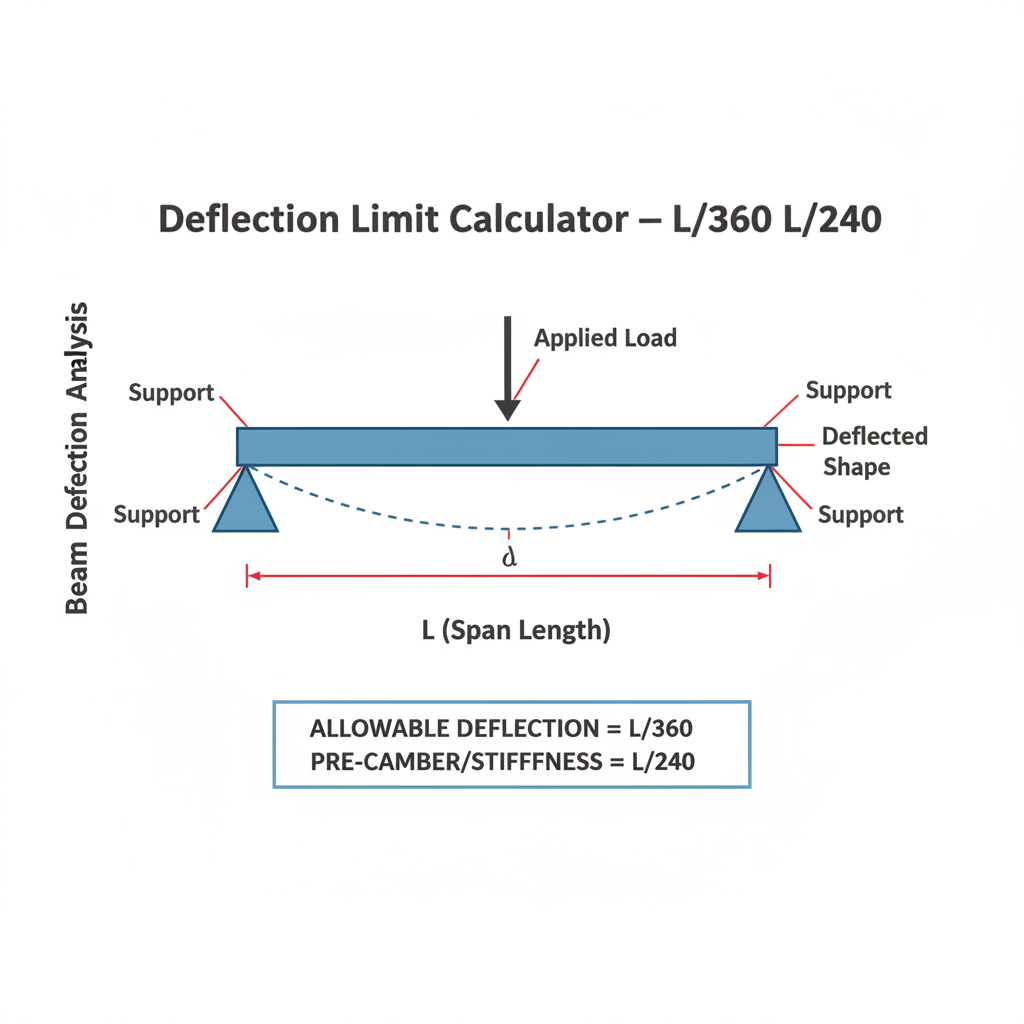 Free Deflection Limit Calculator — L/360 L/240 | FIRGELLI Engineering