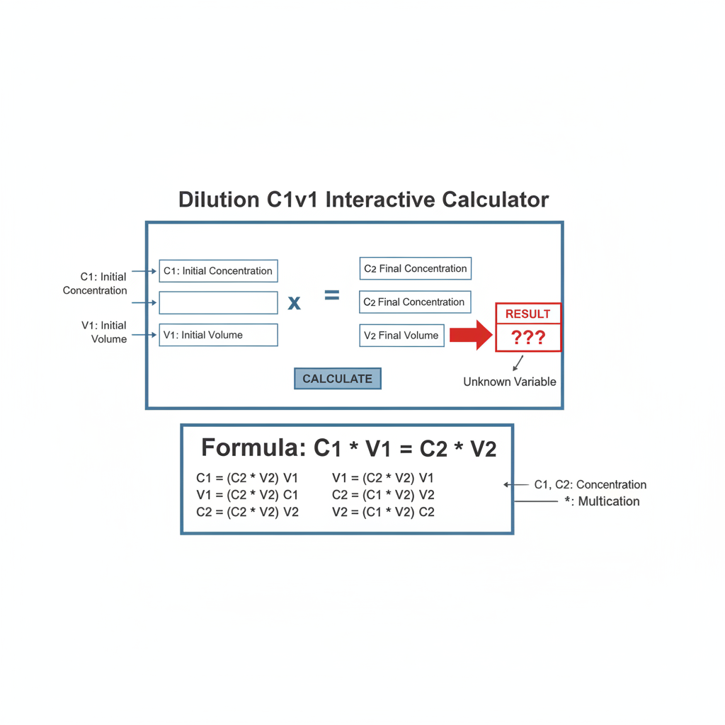 Dilution C1V1 Interactive Calculator | FIRGELLI