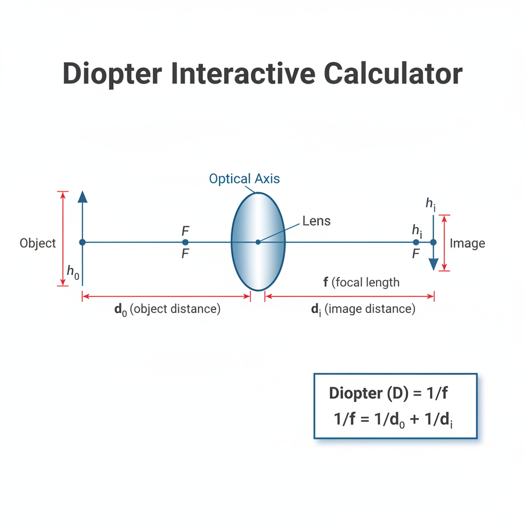 Diopter Interactive Calculator | Optical Power & Focal Le...