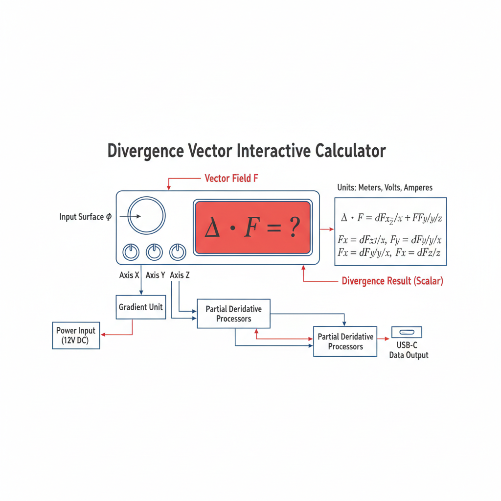 Divergence Vector Interactive Calculator | FIRGELLI