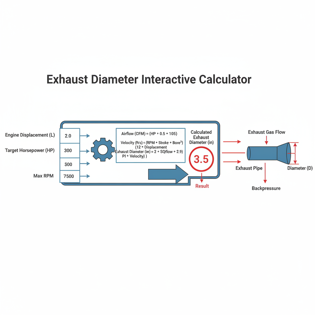 Exhaust Diameter Interactive Calculator | FIRGELLI