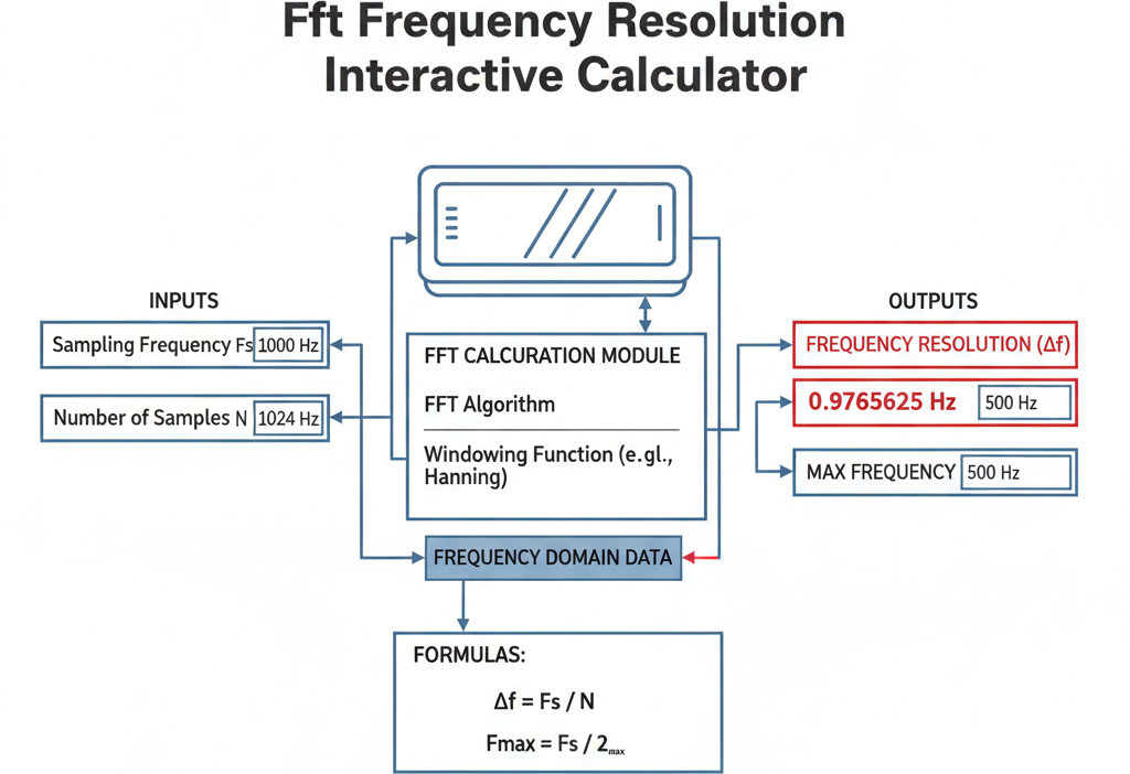 FFT Frequency Resolution Interactive Calculator | FIRGELLI