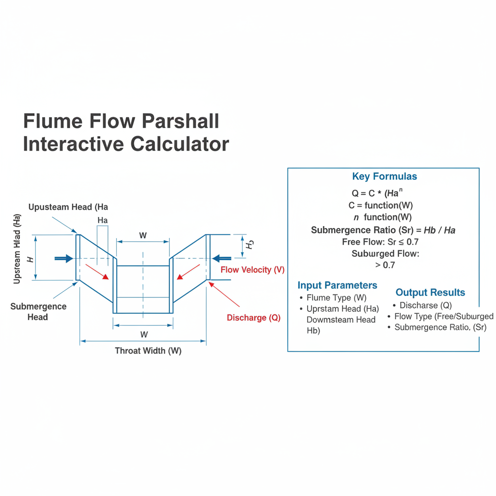 Parshall Flume Flow Interactive Calculator | FIRGELLI