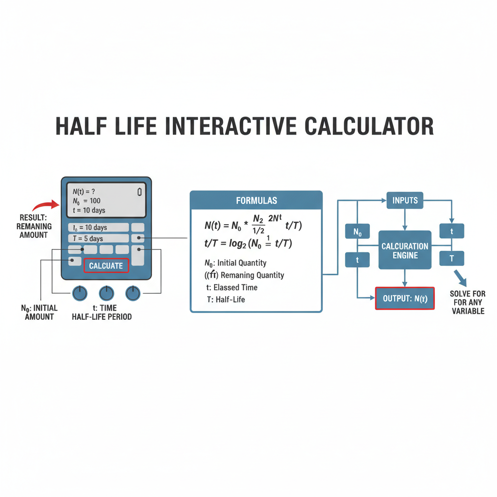 Radioactive Decay Formula Calculator