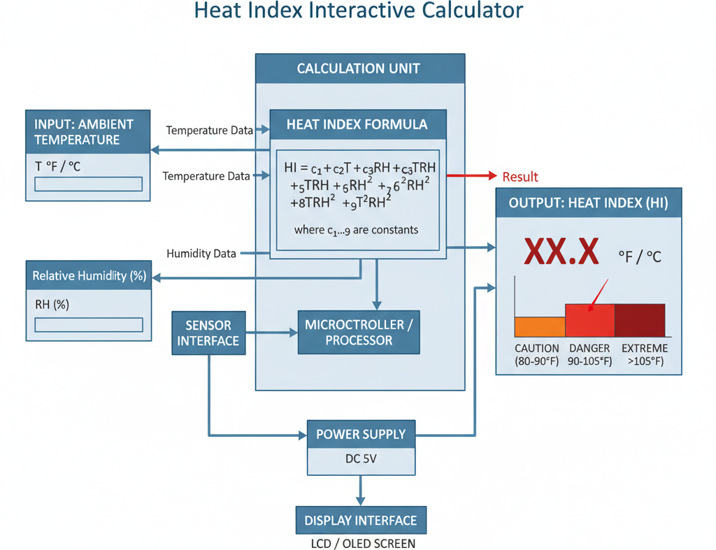 Heat Index Interactive Calculator | FIRGELLI