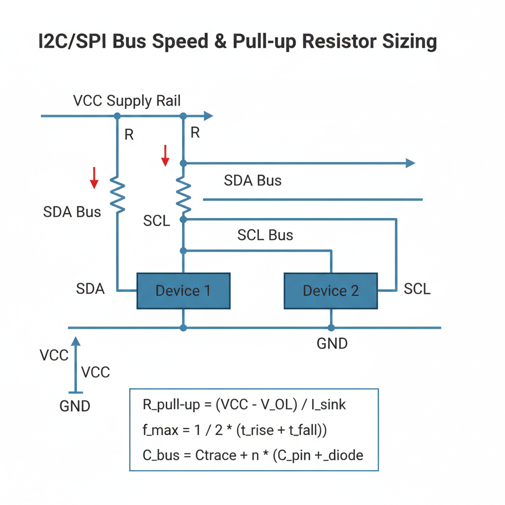 I2C/SPI Bus Speed & Pull-up Resistor Sizing | FIRGELLI