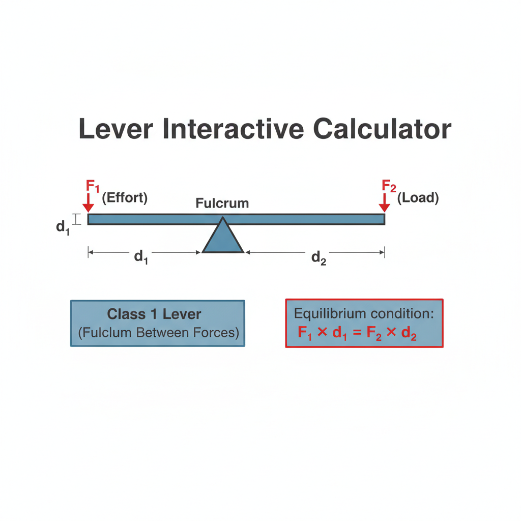 Lever Interactive Calculator - Force & Mechanical Advanta...