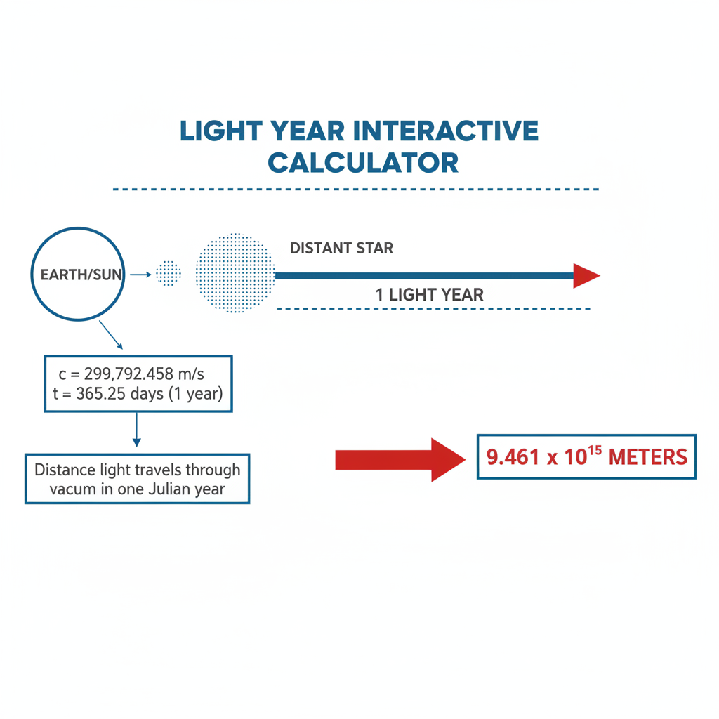 Light Year Interactive Calculator | Distance & Time | FIR...