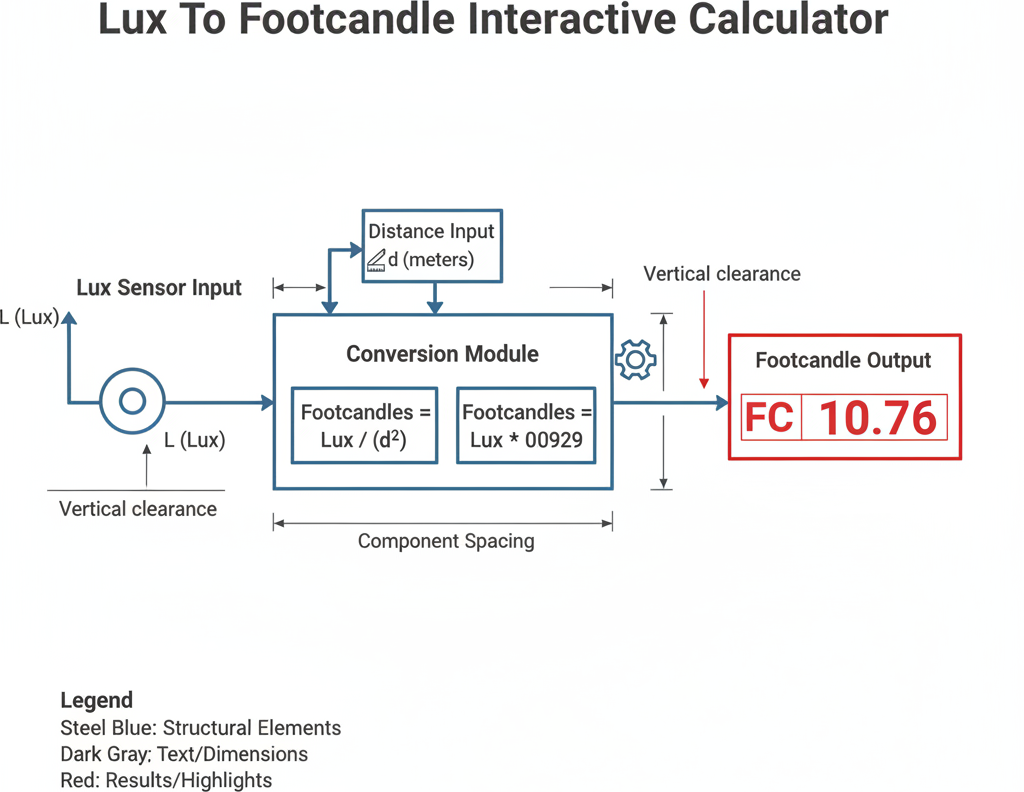 Lux to Footcandle Interactive Calculator | FIRGELLI