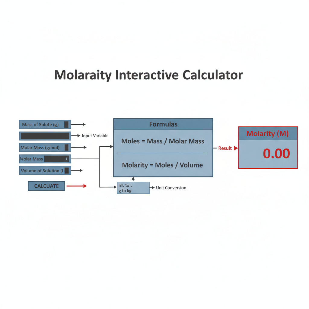 Molarity Interactive Calculator | Solution Concentration ...