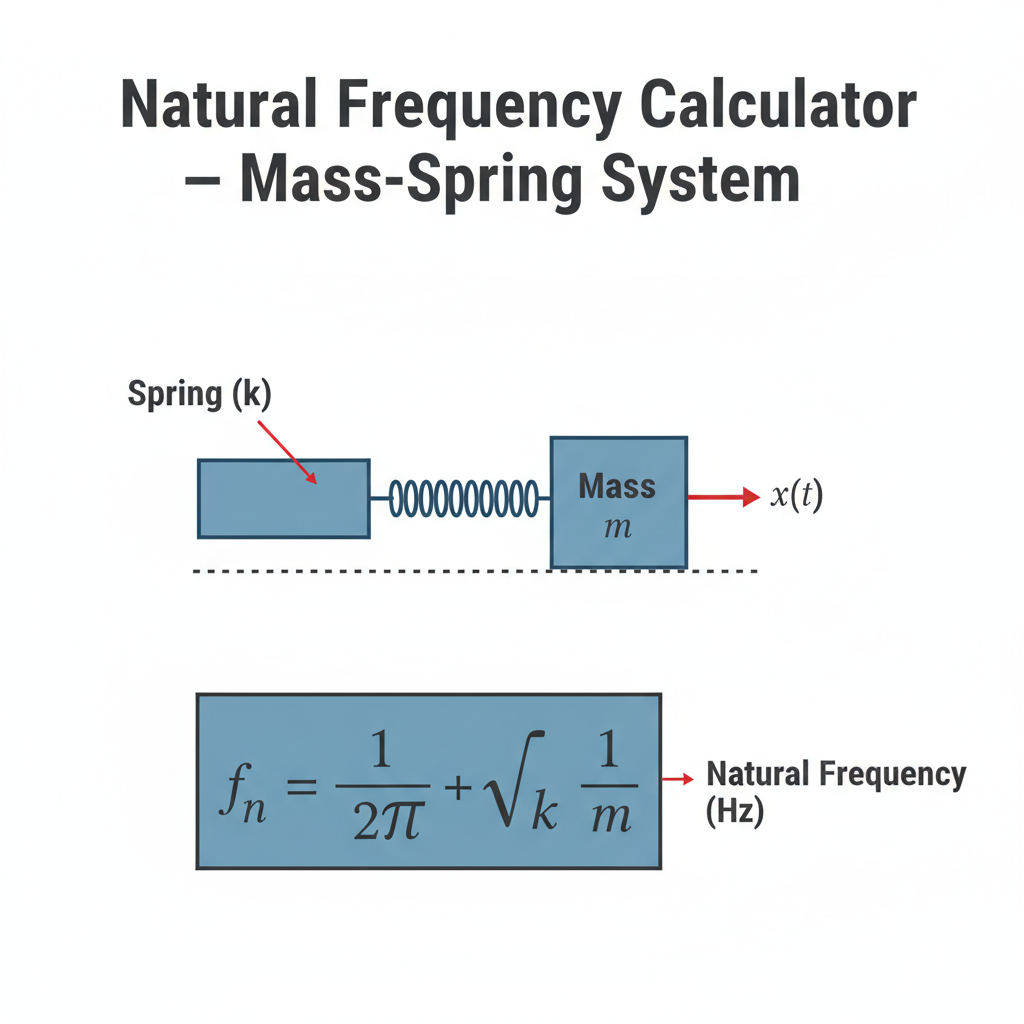 Free Natural Frequency Calculator — Mass-Spring System | FIRGELLI Engi