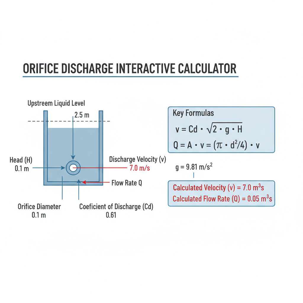 Orifice Discharge Interactive Calculator | FIRGELLI