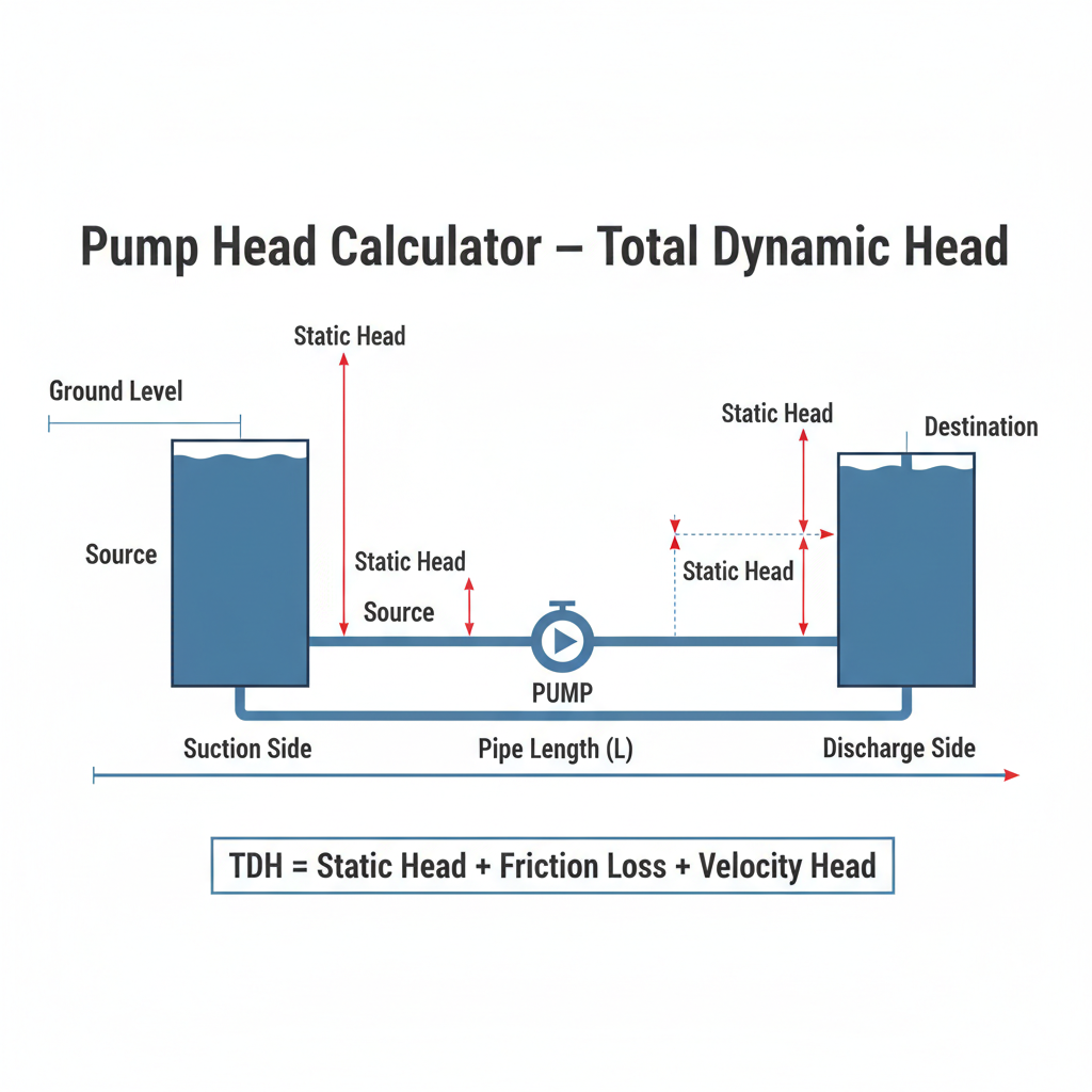 Free Pump Head Calculator — Total Dynamic Head | FIRGELLI Engineering