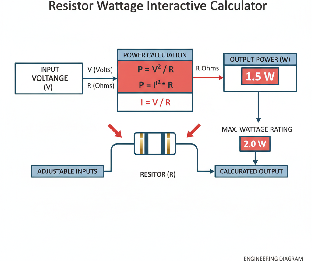 Resistor Wattage Interactive Calculator | FIRGELLI
