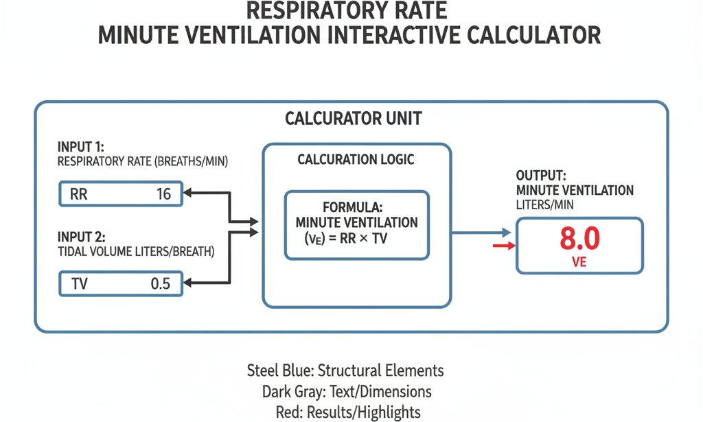 Respiratory Rate Minute Ventilation Interactive Calculato...