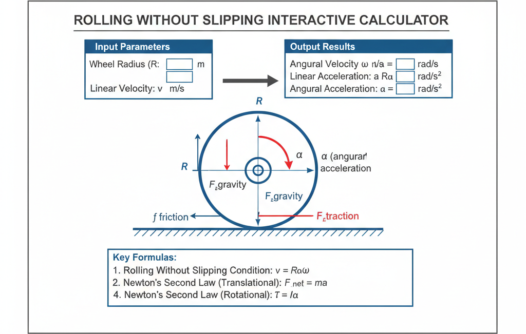 Rolling Without Slipping Interactive Calculator | FIRGELLI