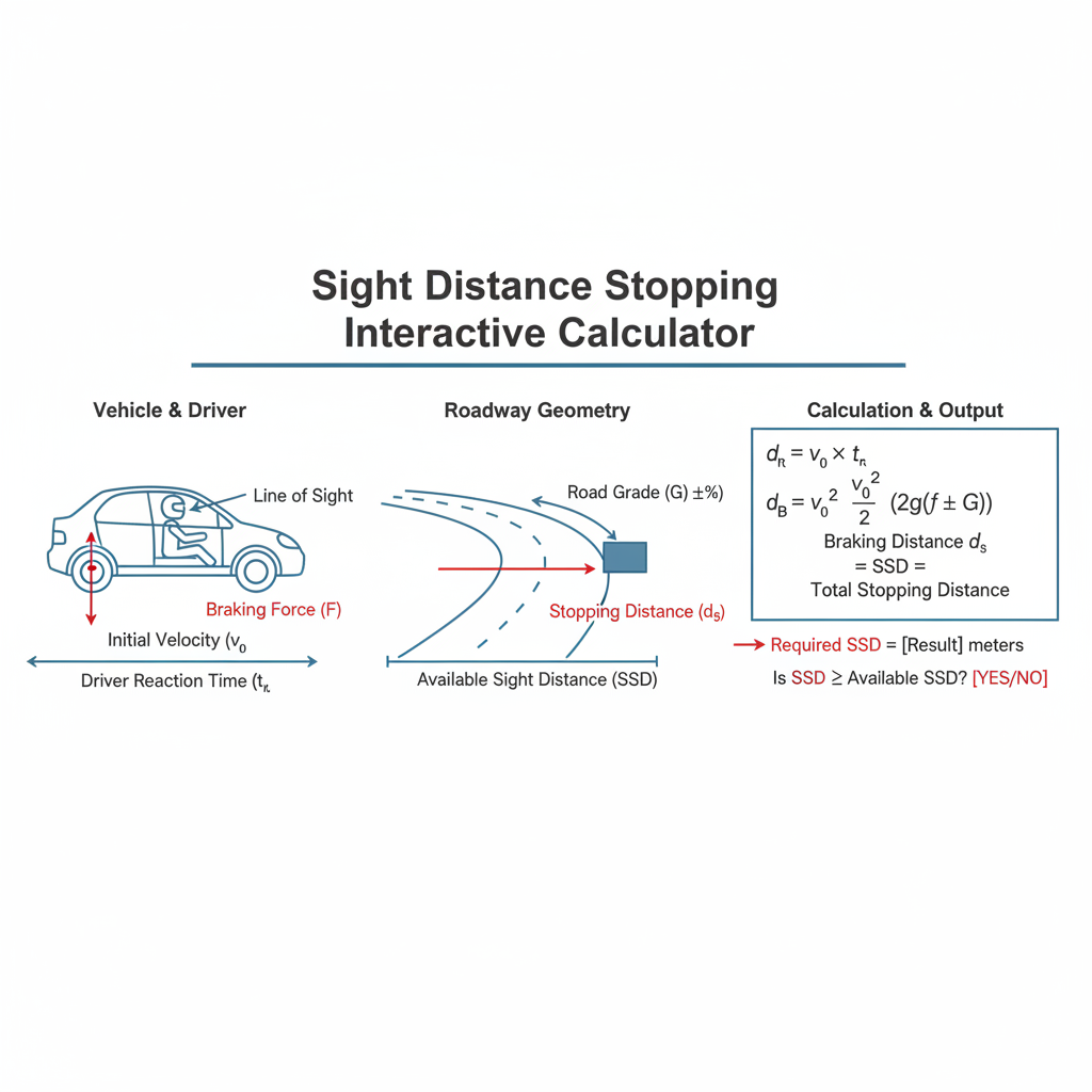 Sight Distance Stopping Interactive Calculator | FIRGELLI