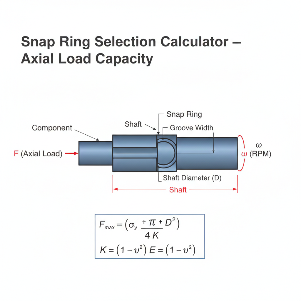 Free Snap Ring Selection Calculator — Axial Load Capacity | FIRGELLI E