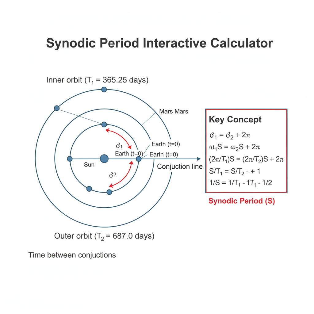 Synodic Period Interactive Calculator | FIRGELLI