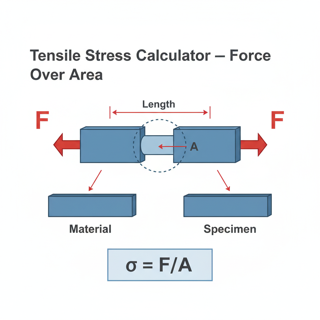 Free Tensile Stress Calculator — Force Over Area | FIRGELLI Engineerin