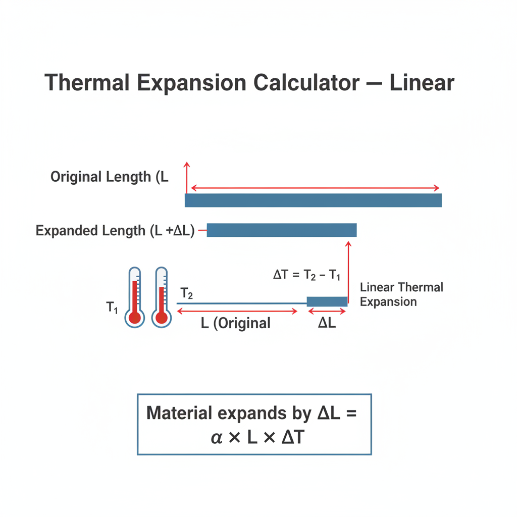 Free Thermal Expansion Calculator — Linear | FIRGELLI Engineering