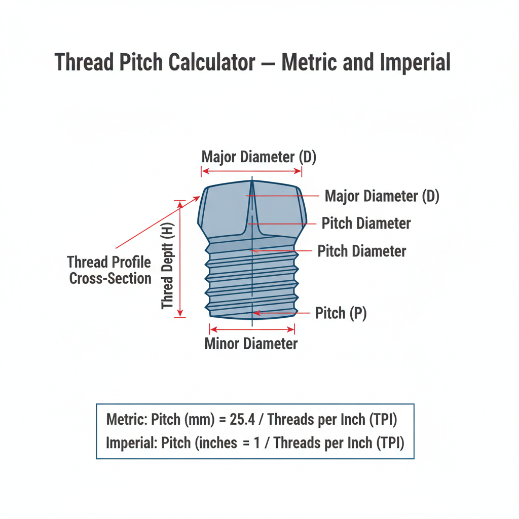 Free Thread Pitch Calculator — Metric and Imperial | FIRGELLI Engineer