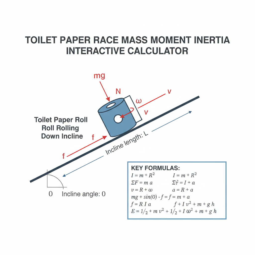 Toilet Paper Race Inertia Interactive Calculator | FIRGELLI