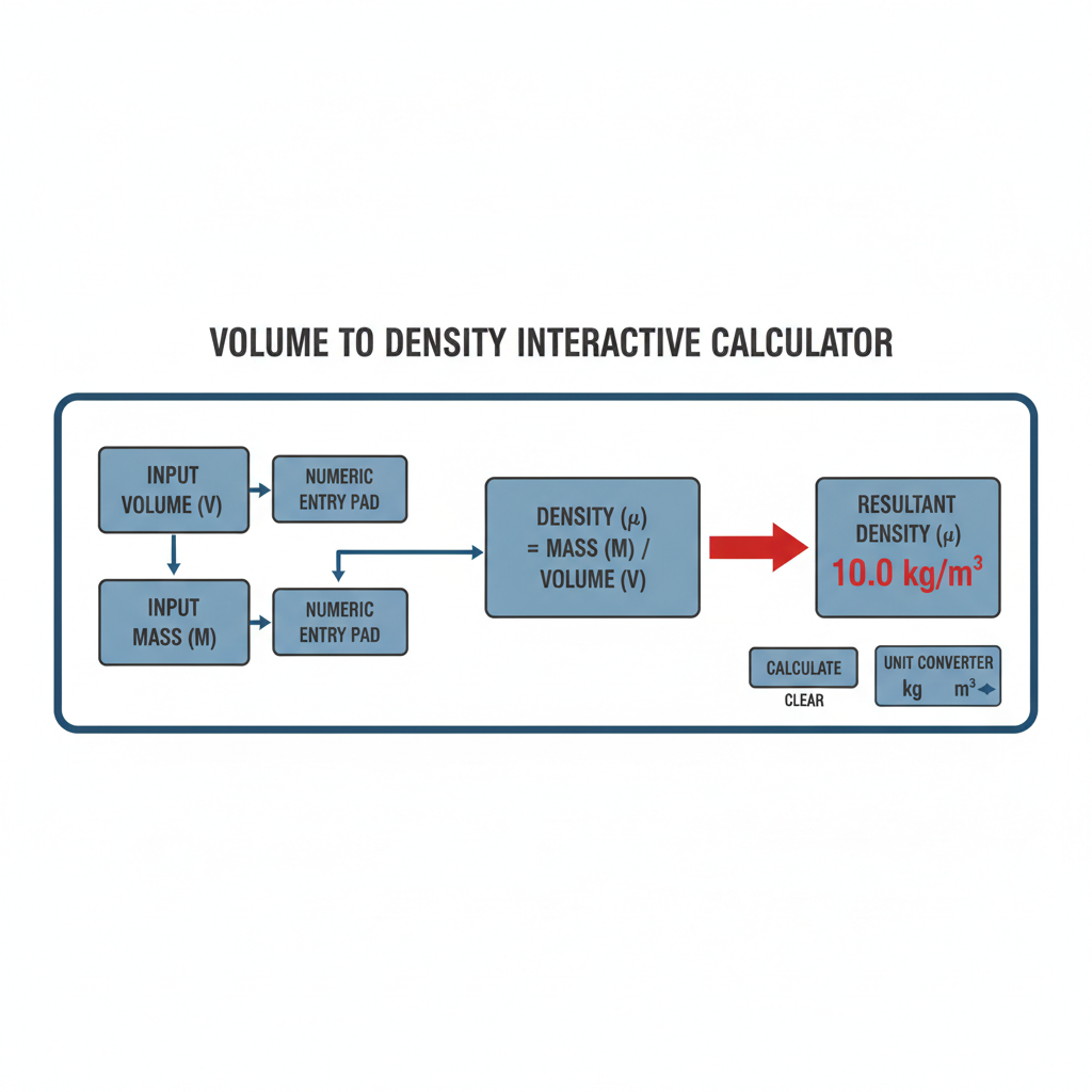 Volume to Density Interactive Calculator | FIRGELLI
