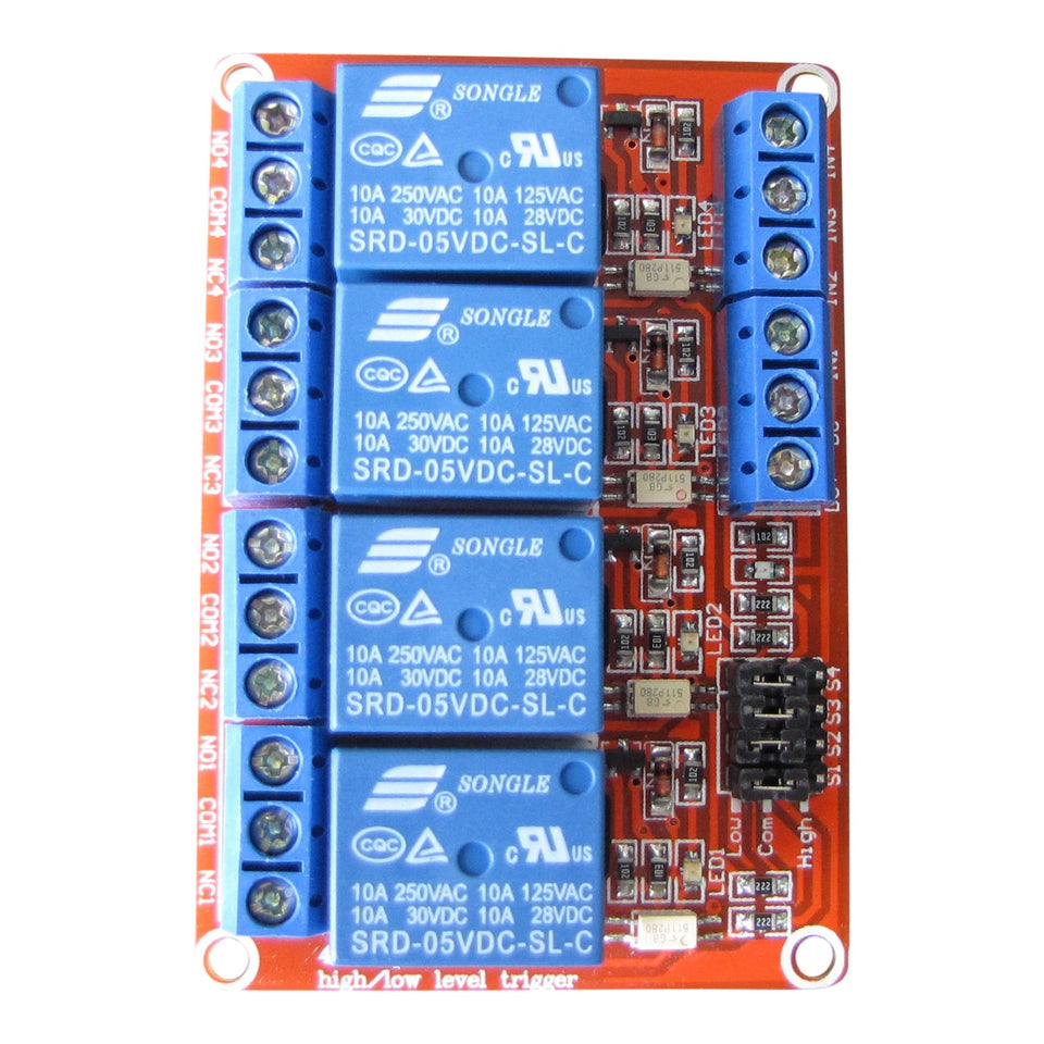 5V Relay Module | 4 Channels | Firgelli Automations